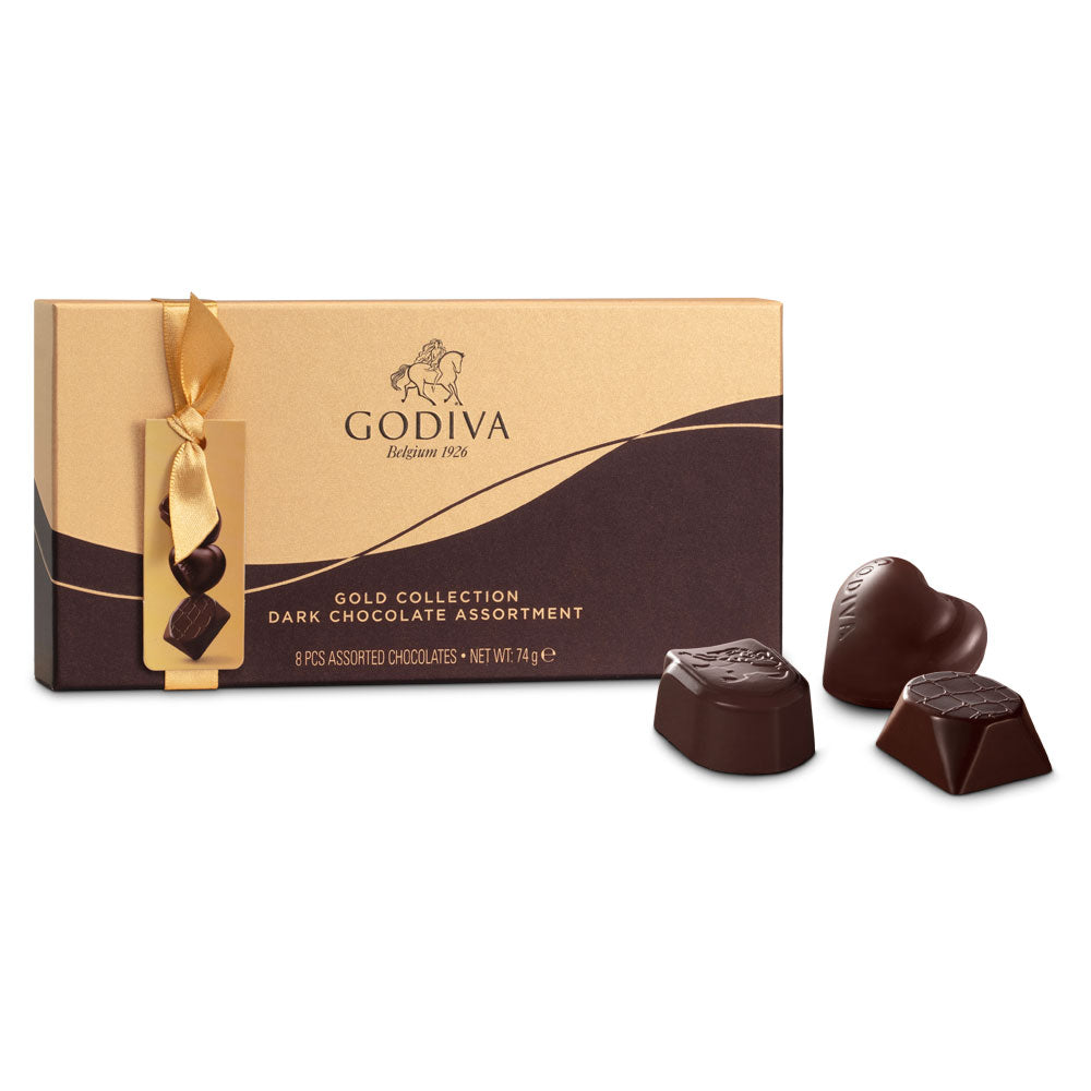 Gold Collection: Dark Chocolategift Box - 8pcs |godiva EU