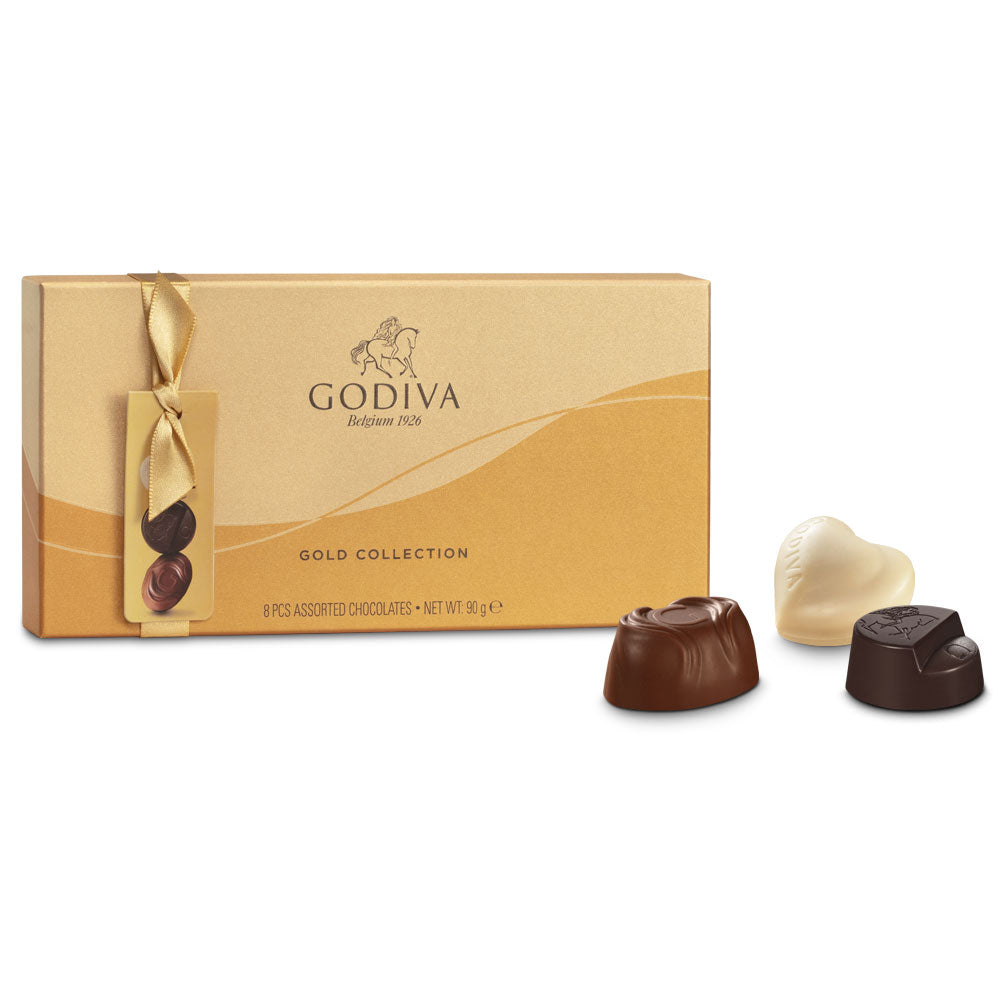 Gold Collection: Assorted Milk Chocolate Box - 8pcs |godiva EU