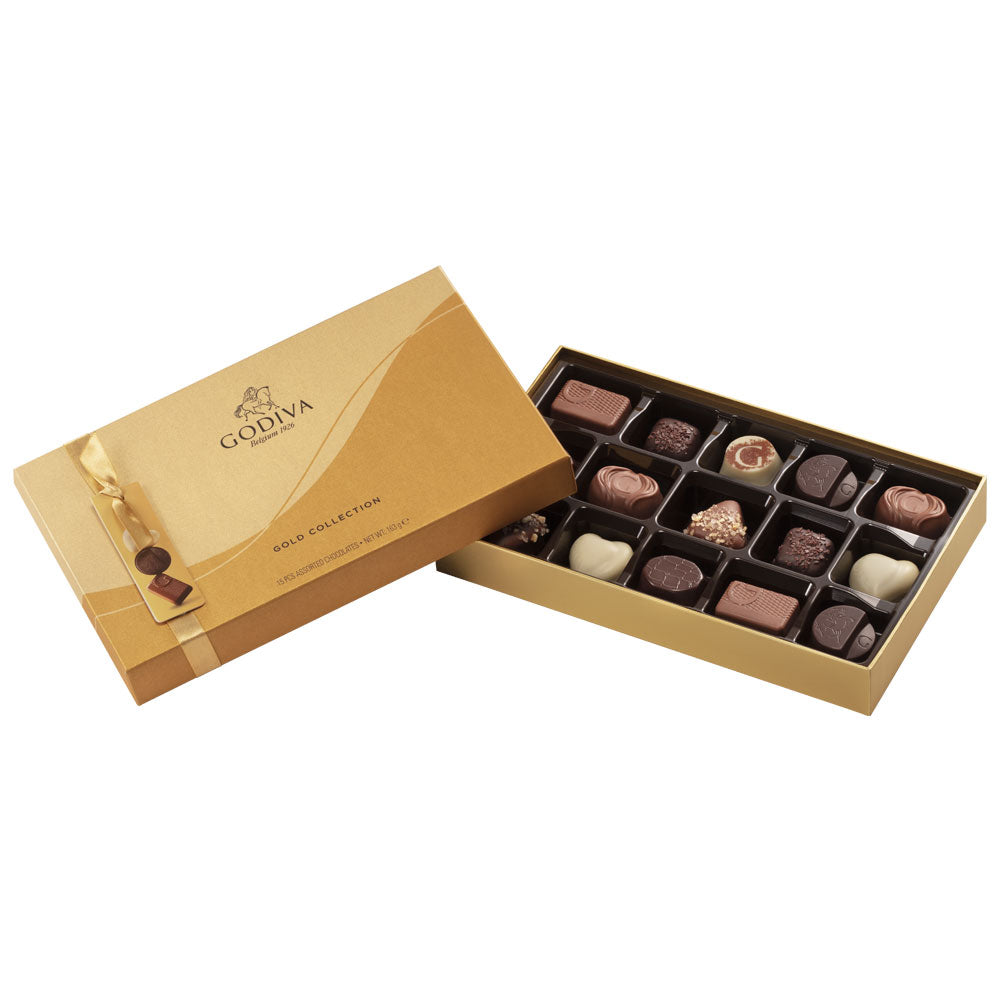Gold Collection: Assorted Chocolate Box - 15pcs |godiva EU